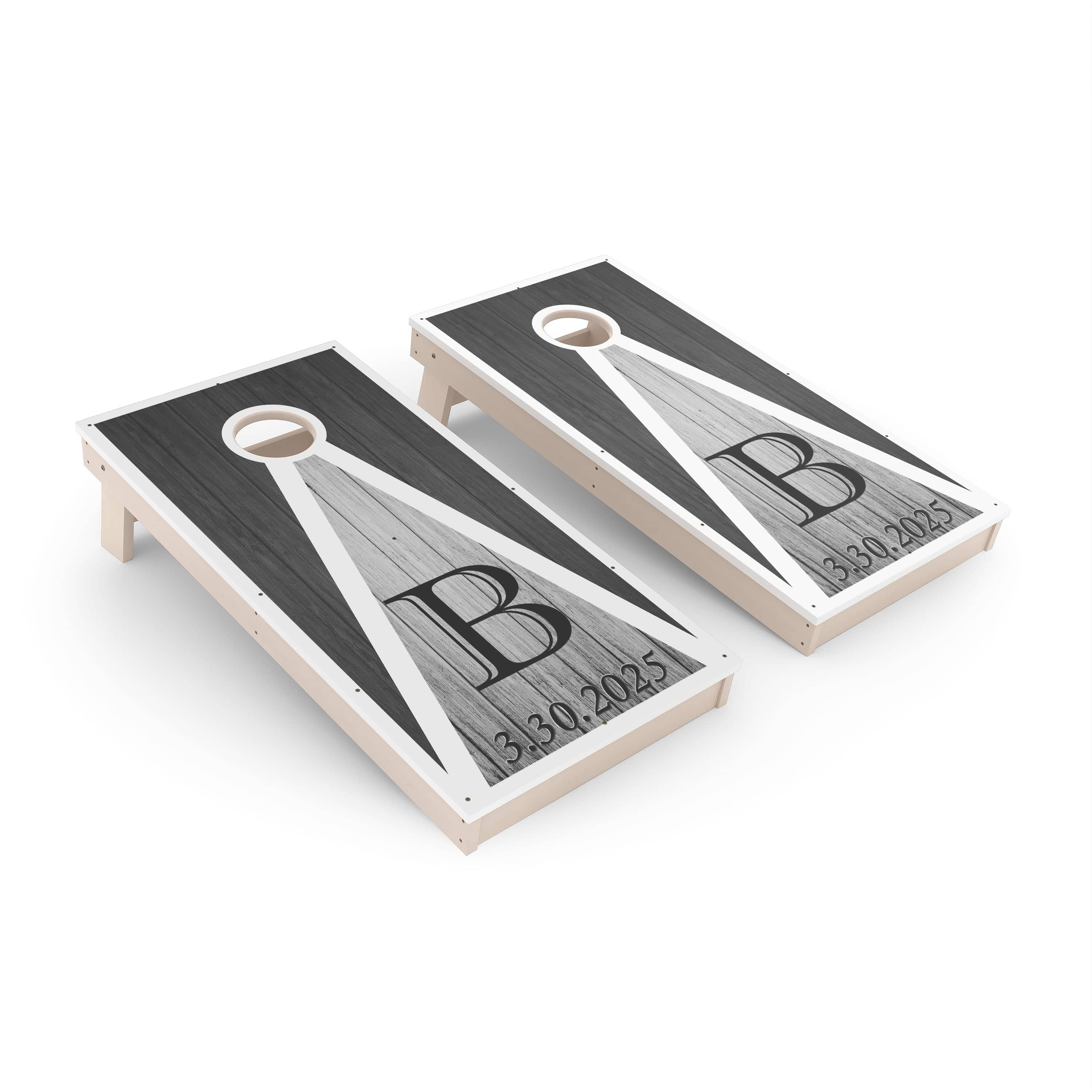 Monogrammed Custom Cornhole Boards - All Weather