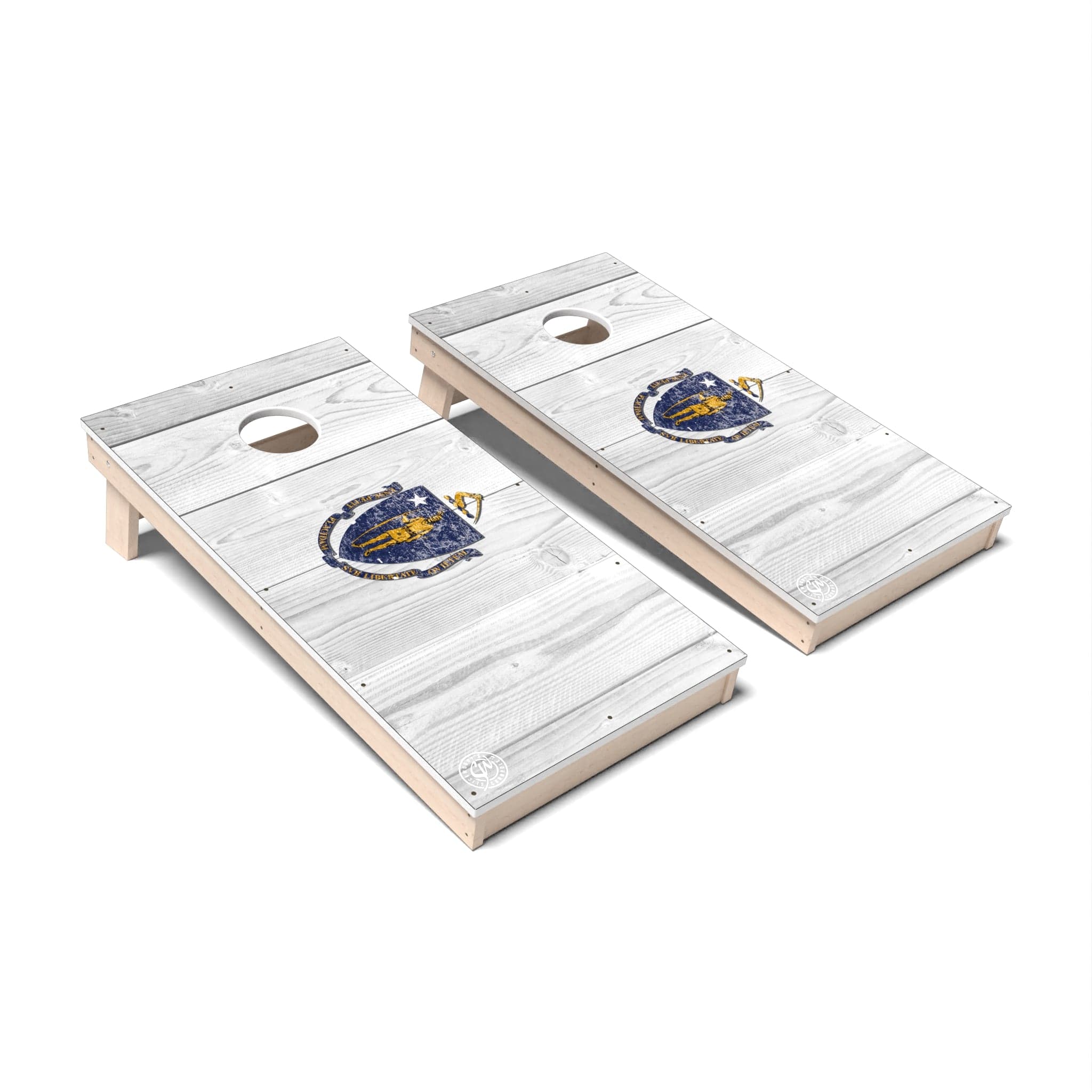 Massachusetts Cornhole Boards - All Weather