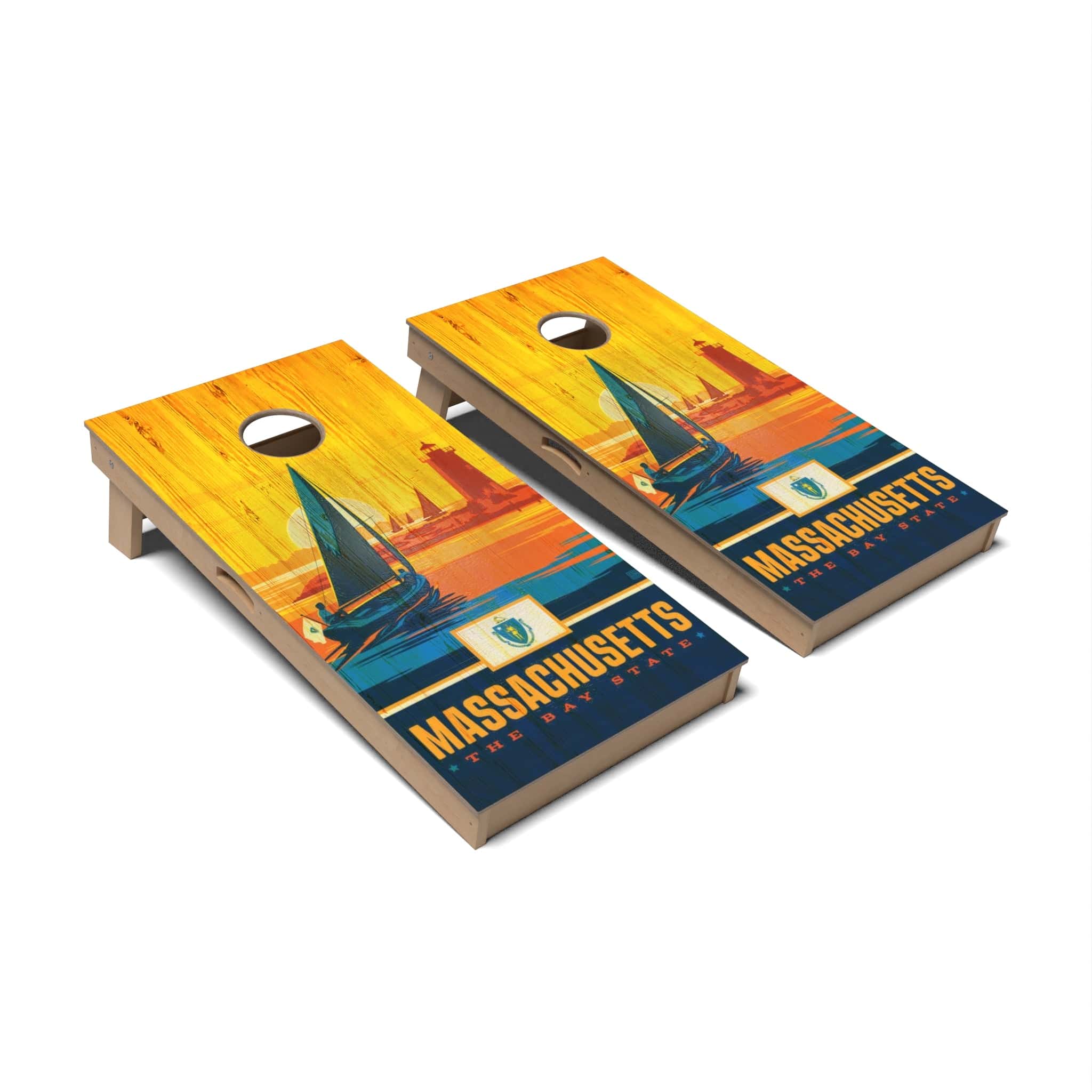 Massachusetts Cornhole Boards - Professional Signature – Slick Woody's