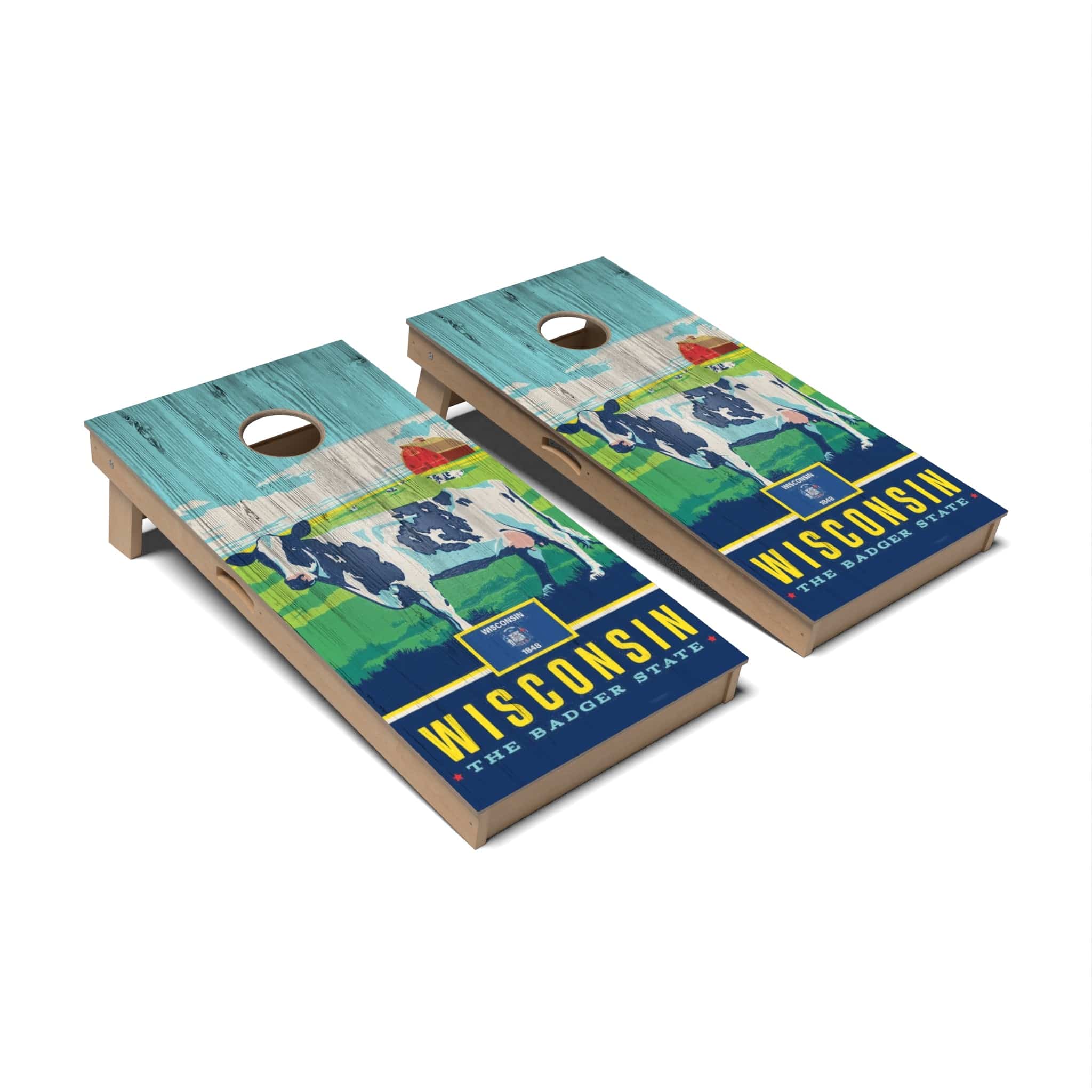 Wisconsin Cornhole Boards - Professional Signature – Slick Woody's