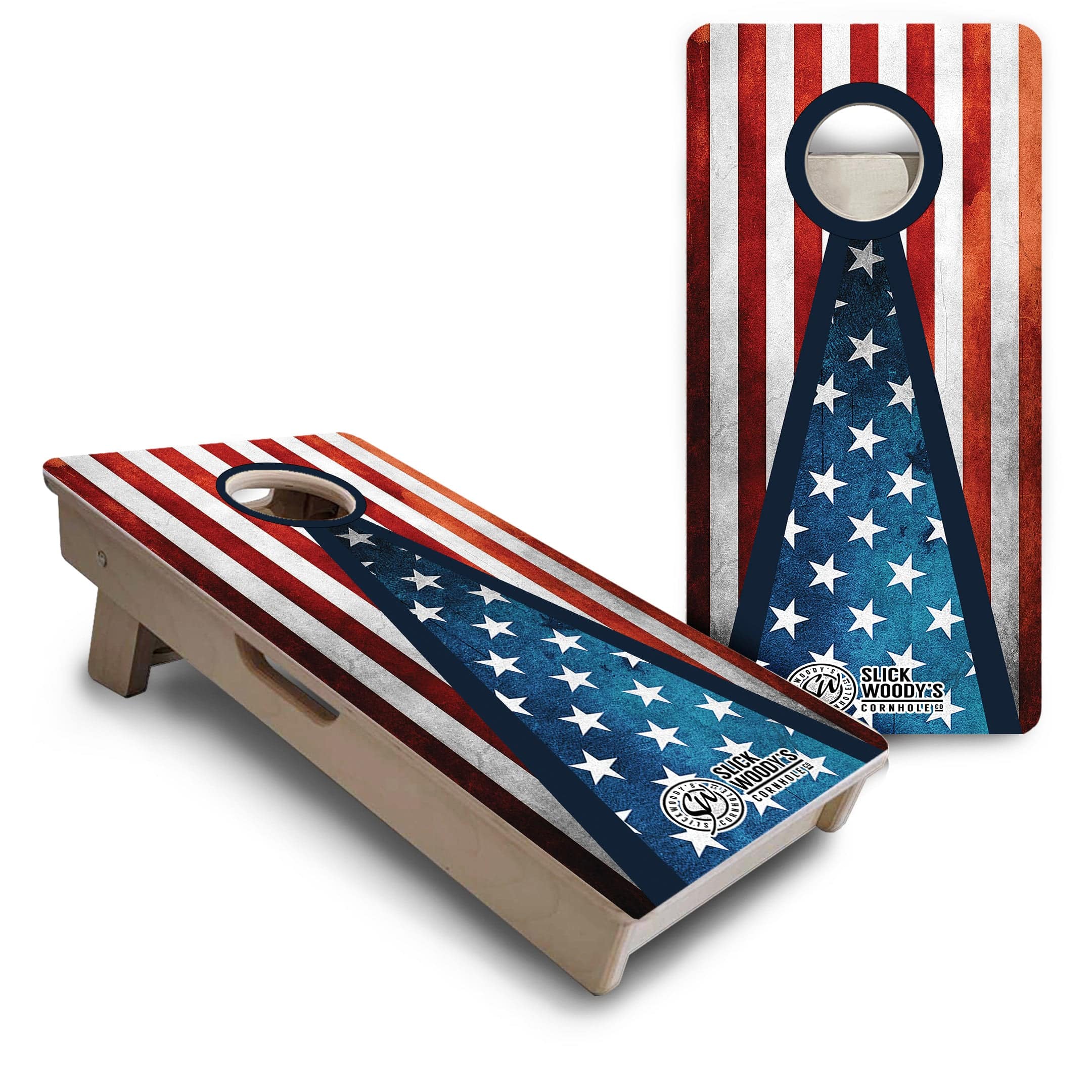 Mini Cornhole Boards- Stars and Stripes- 12"x24"